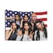 IU Concert Pink America Flag Banner, IU Tour Kpop Flag Tapestry, IU ...
