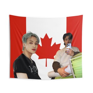 NCT Mark Lee Lightstick Flag Banner, NCT Mark Lee Kpop Flag Tapestry ...