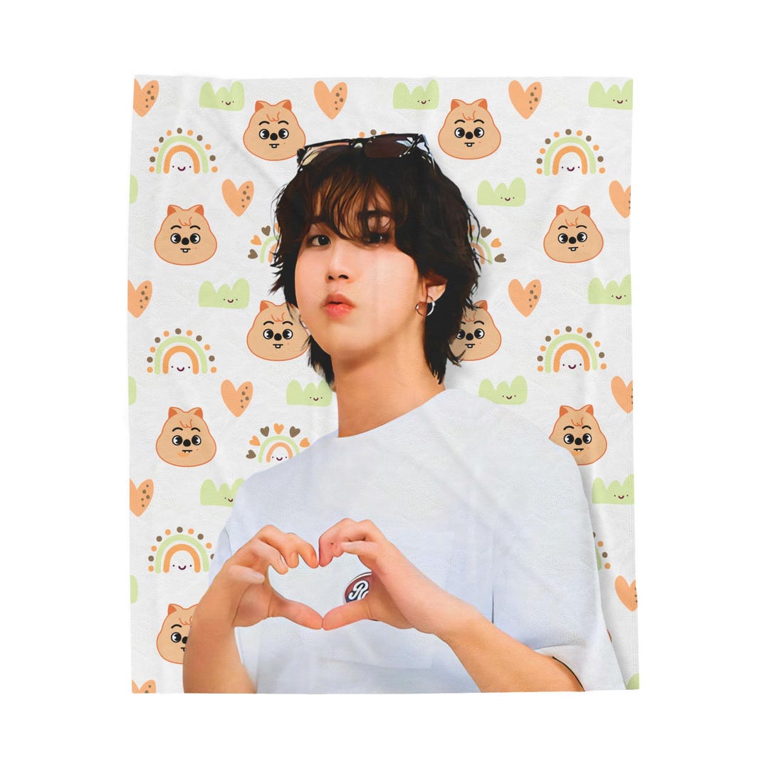 Skz Han Quokka Plush Blanket, Ate Stray Kids Kpop Blanket, Stray Kids ...