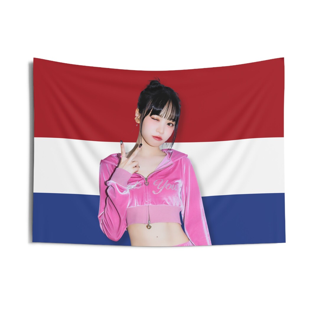 Le Sserafim Chaewon Netherlands Flag Banner, Le Sserafim Chaewon Cowboy ...