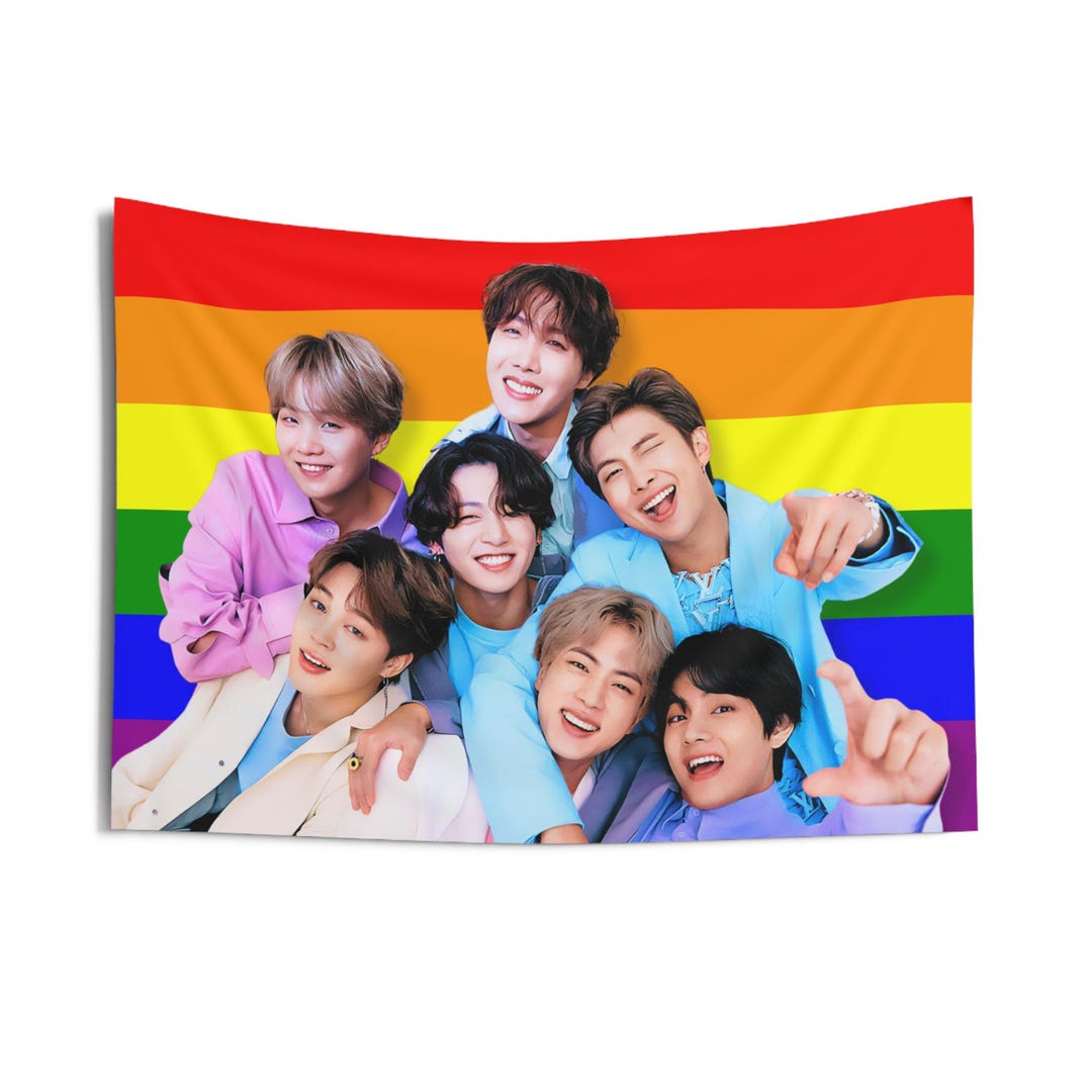 BTS Members Pride Flag Banner, Festa Bts Kpop Flag, 2025 Bts Songs ...