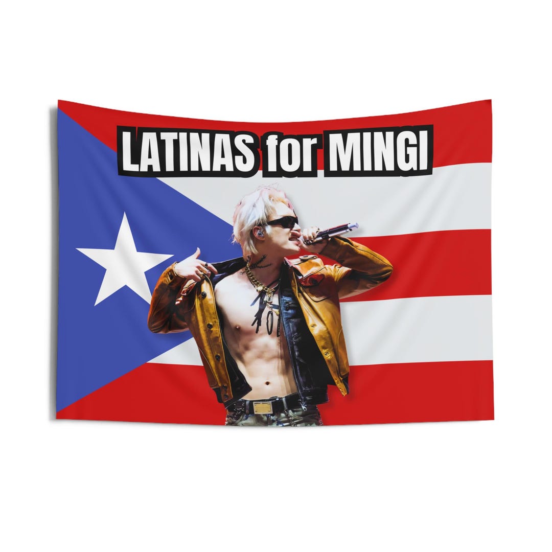 Ateez Mingi Coachella Latina Puerto Rico Flag, Ateez Tour Kpop Flag ...