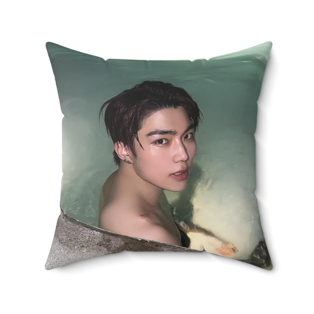 Zb1 Gunwook Shirtless Tattoo Spun Polyester Pillow: Zerobaseone Zerose ...