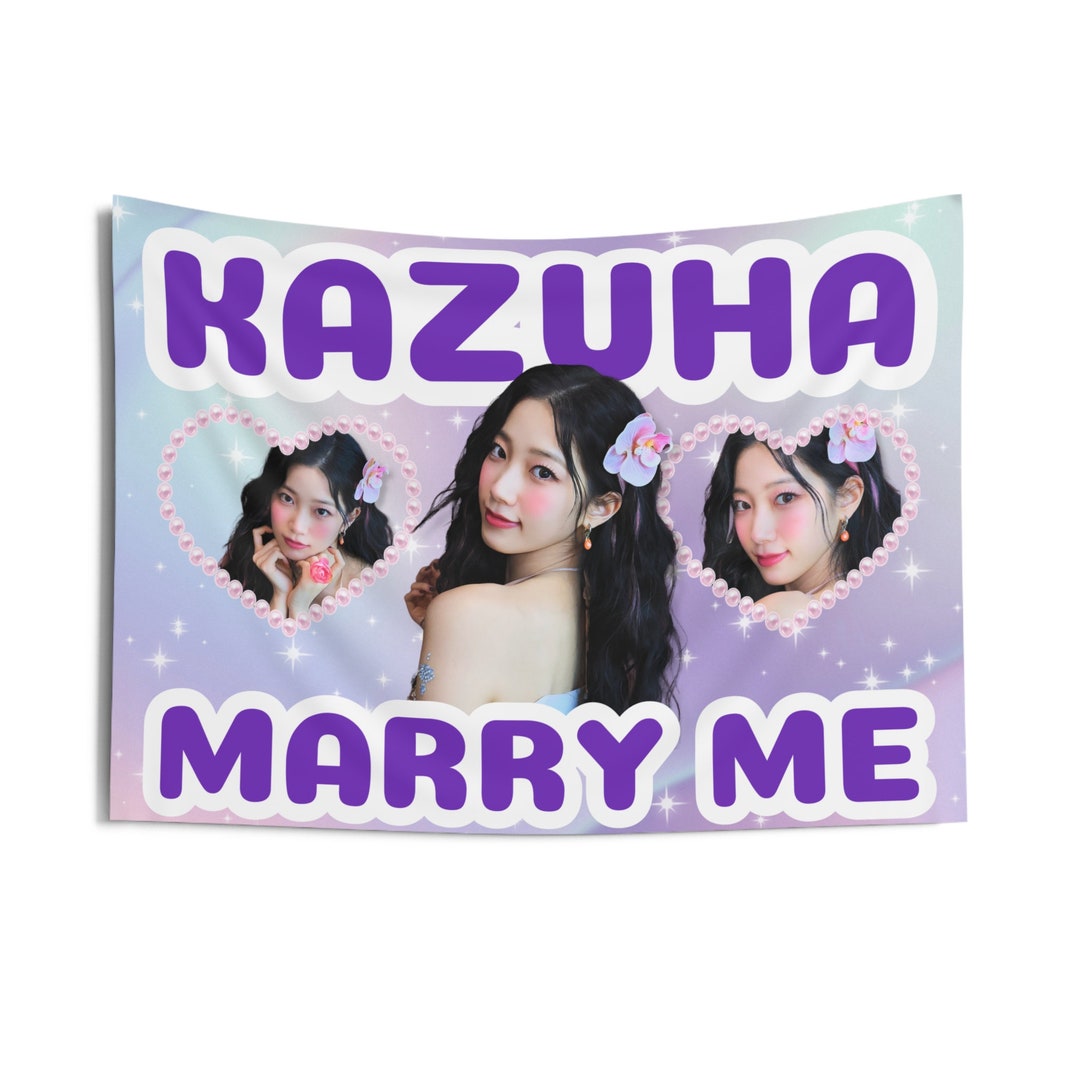 Le Sserafim Kazuha Flag, Le Sserafim Coachella 2024 Kpop Banner, Le ...