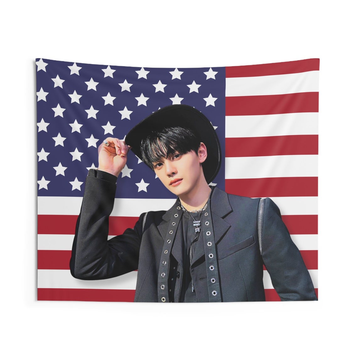 Zb1 Gyuvin Cowboy America Flag, Zerobaseone Members Kpop Flag, Zb1 ...