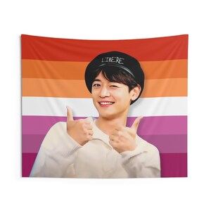 SHINEE Minho Lesbian Flag Banner, Shinee Members Kpop Flag, Kpop Shinee ...