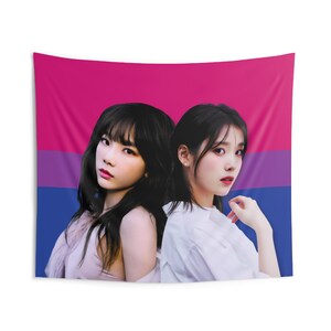 IU Taeyeon Bisexual Flag Banner, Iu Tour 2024 Kpop Flag, to X Taeyeon ...