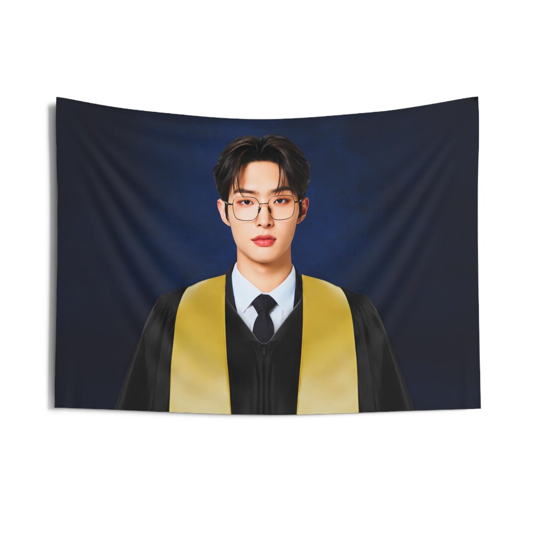 Ateez Mingi Graduation Flag Banner, Ateez Members Kpop Flag, Ateez Tour ...