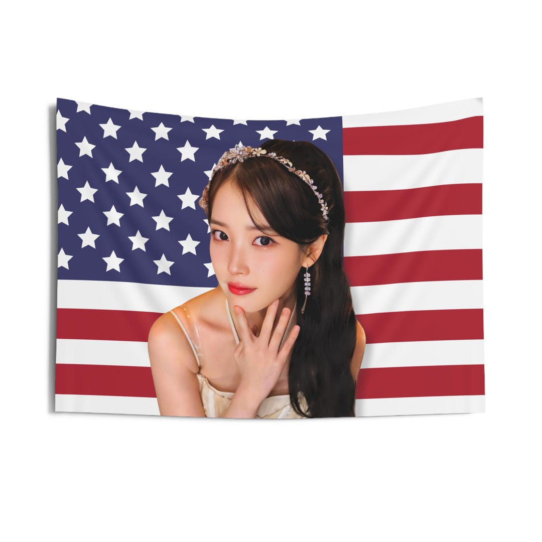 IU Princess America Flag Banner, IU World Tour 2024 Kpop Flag, IU ...