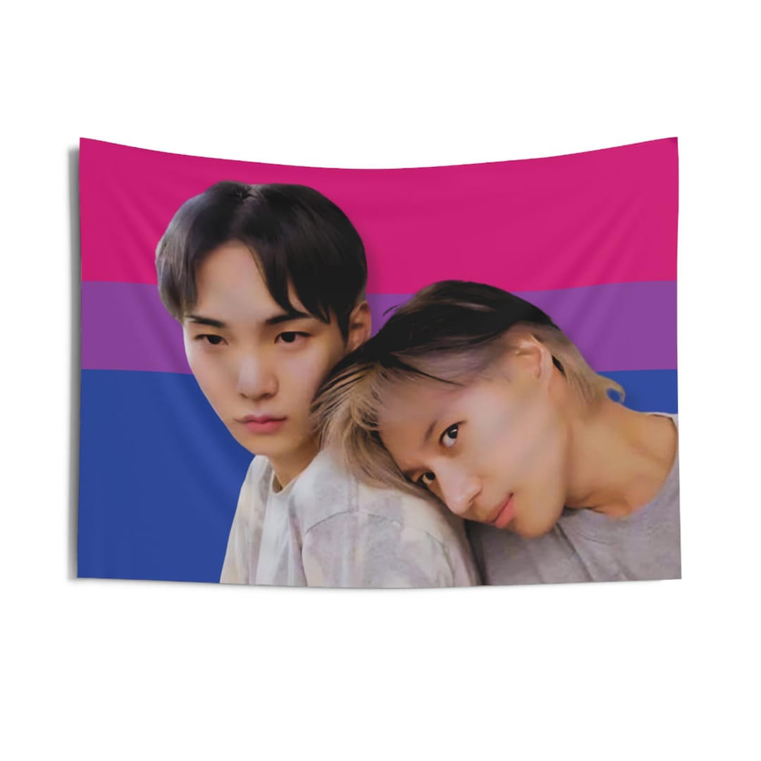 SHINEE Taemin Kibum Bisexual Flag Banner, SHINEE Taemin Kibum Selca ...