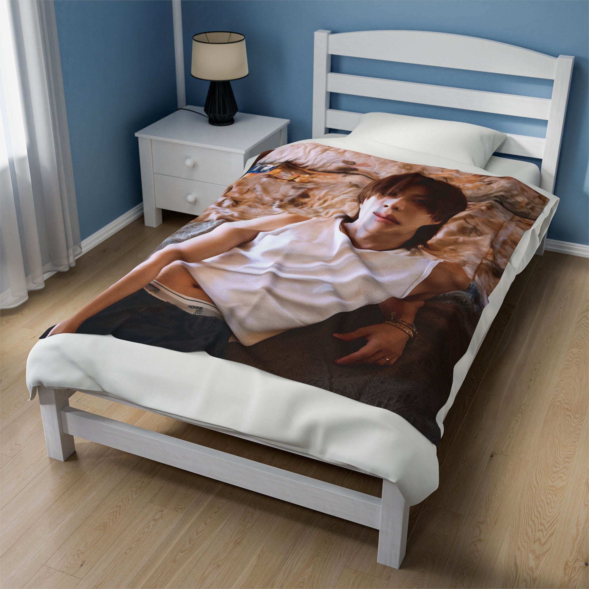 Shinee Taemin Metamorph Plush Blanket, Guilty Taemin Kpop Blanket, Lee ...