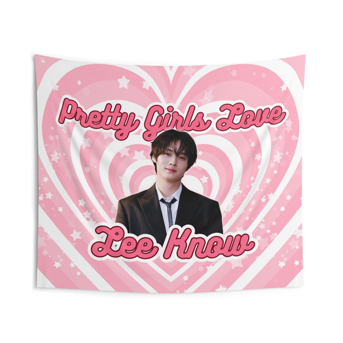 Skz Lee Know Pretty Girls Concert Banner, Stray Kids Members Kpop Flag ...