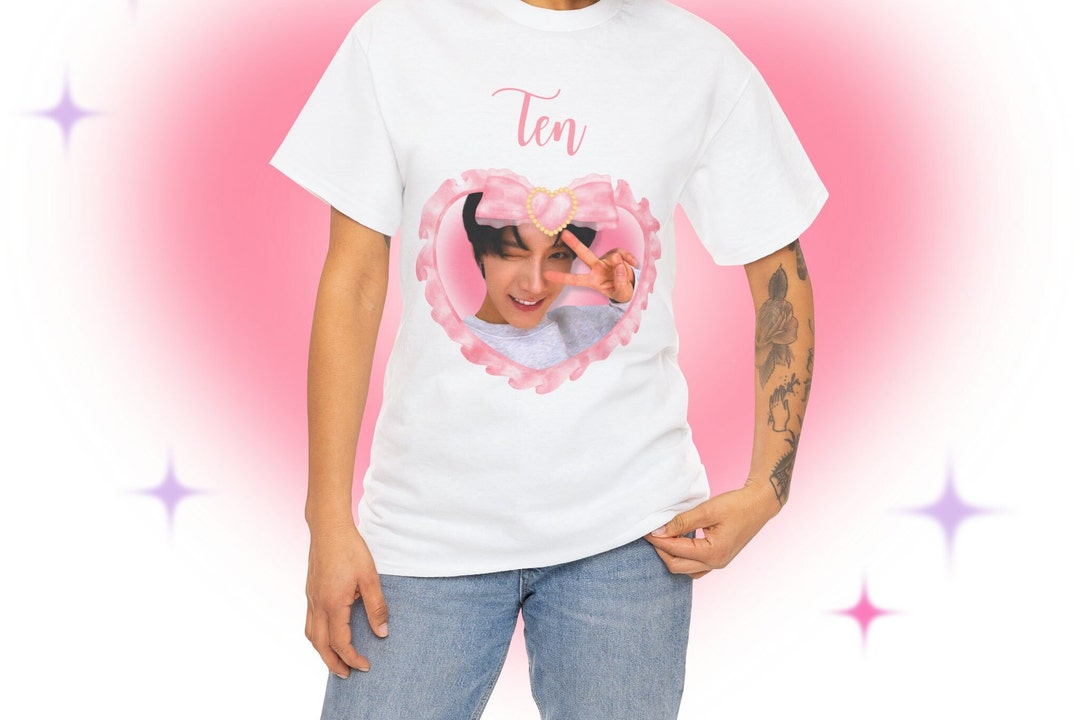 NCT Ten Shirt, NCT Ten Coquette Bow Kpop Bootleg Merch Shirt, Gift ...