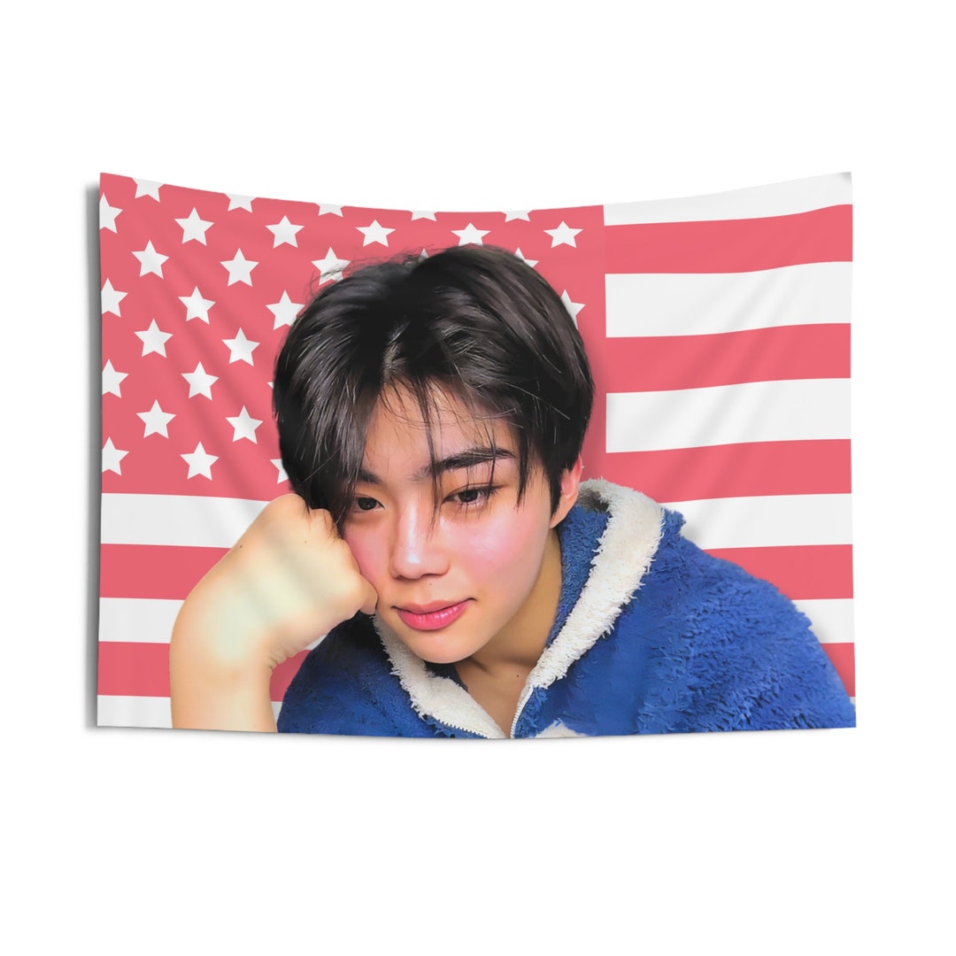 Zb1 Gunwook Blush America Flag, Zerobaseone Members Kpop Flag, Zb1 Boys ...