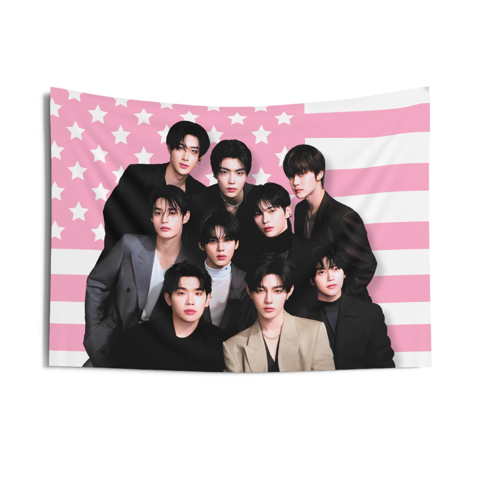 Zb1 Members Magazine Pink America Flag, Zerobaseone Members Kpop Flag ...