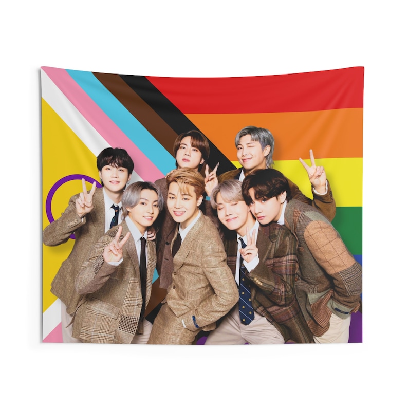 BTS Festa Group Photo Pride Flag BTS Members Kpop Pride - Etsy
