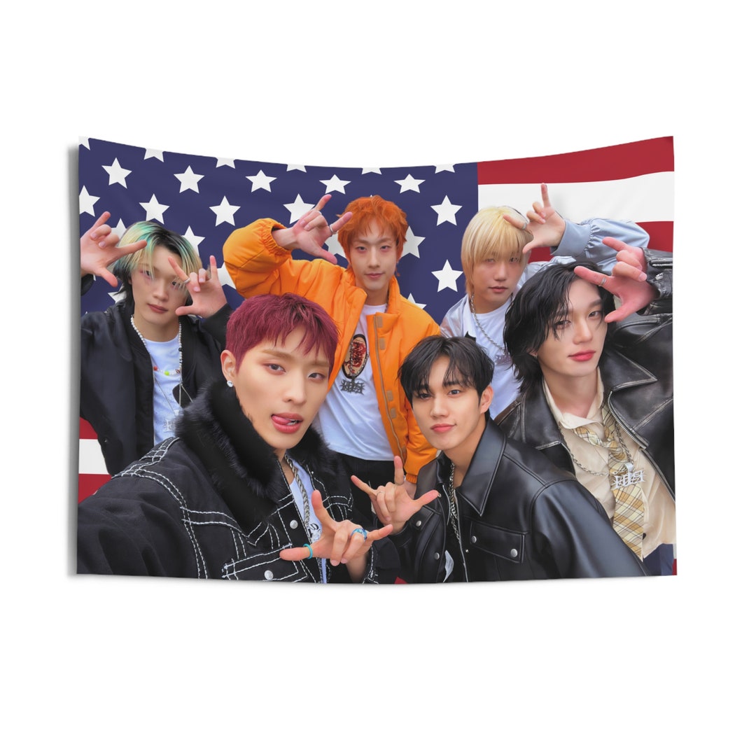 P1harmony Members America Flag, P1harmony Tour 2024 Kpop Flag ...
