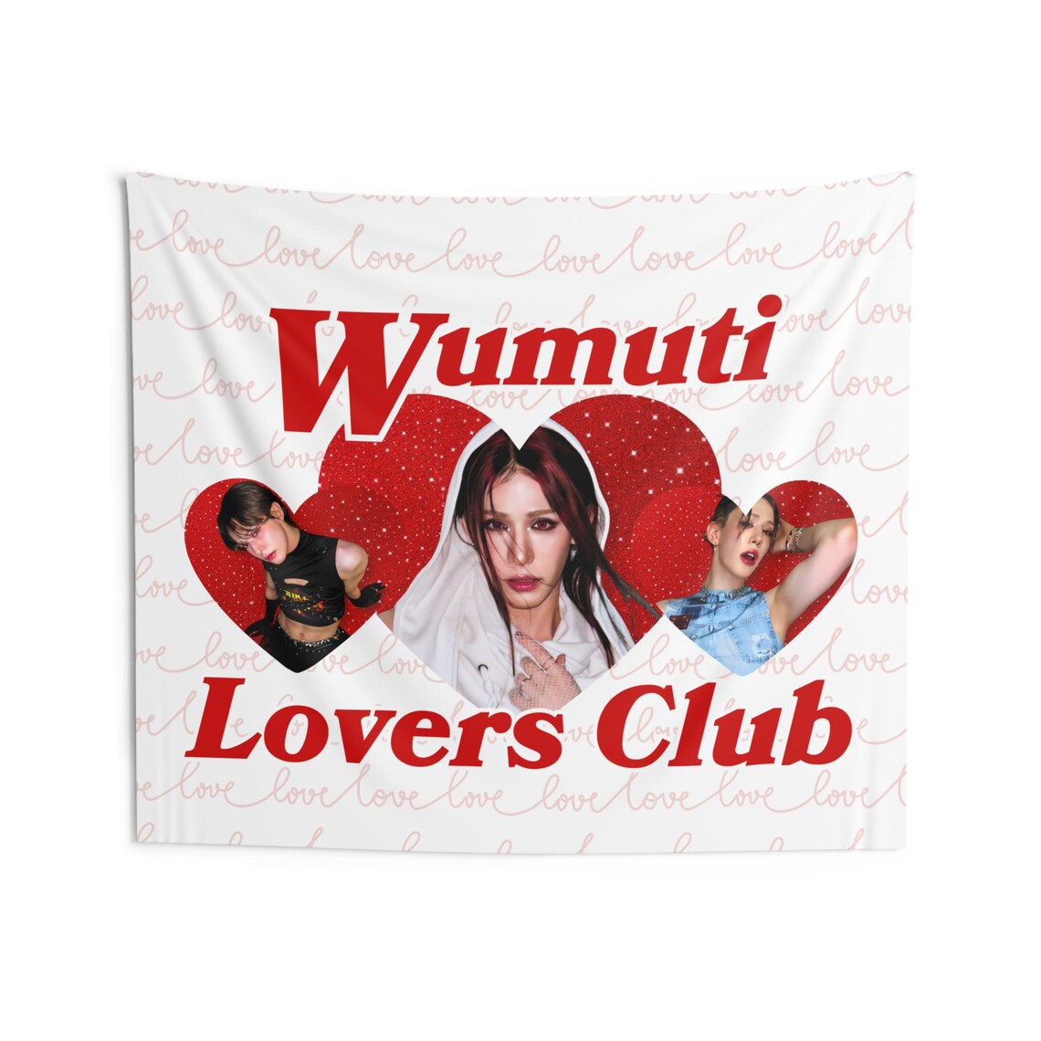 Xlov Wumuti Lovers Club Flag Banner: Evol Kpop Concert Tour Merch 2026 ...