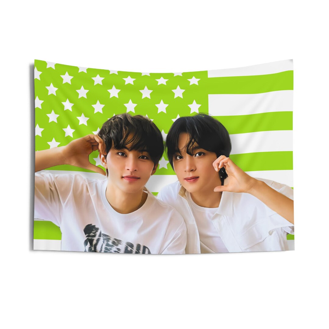 Nct Mahae America Flag Banner, Nct Mark Haechan Photo Kpop Flag, Nct ...