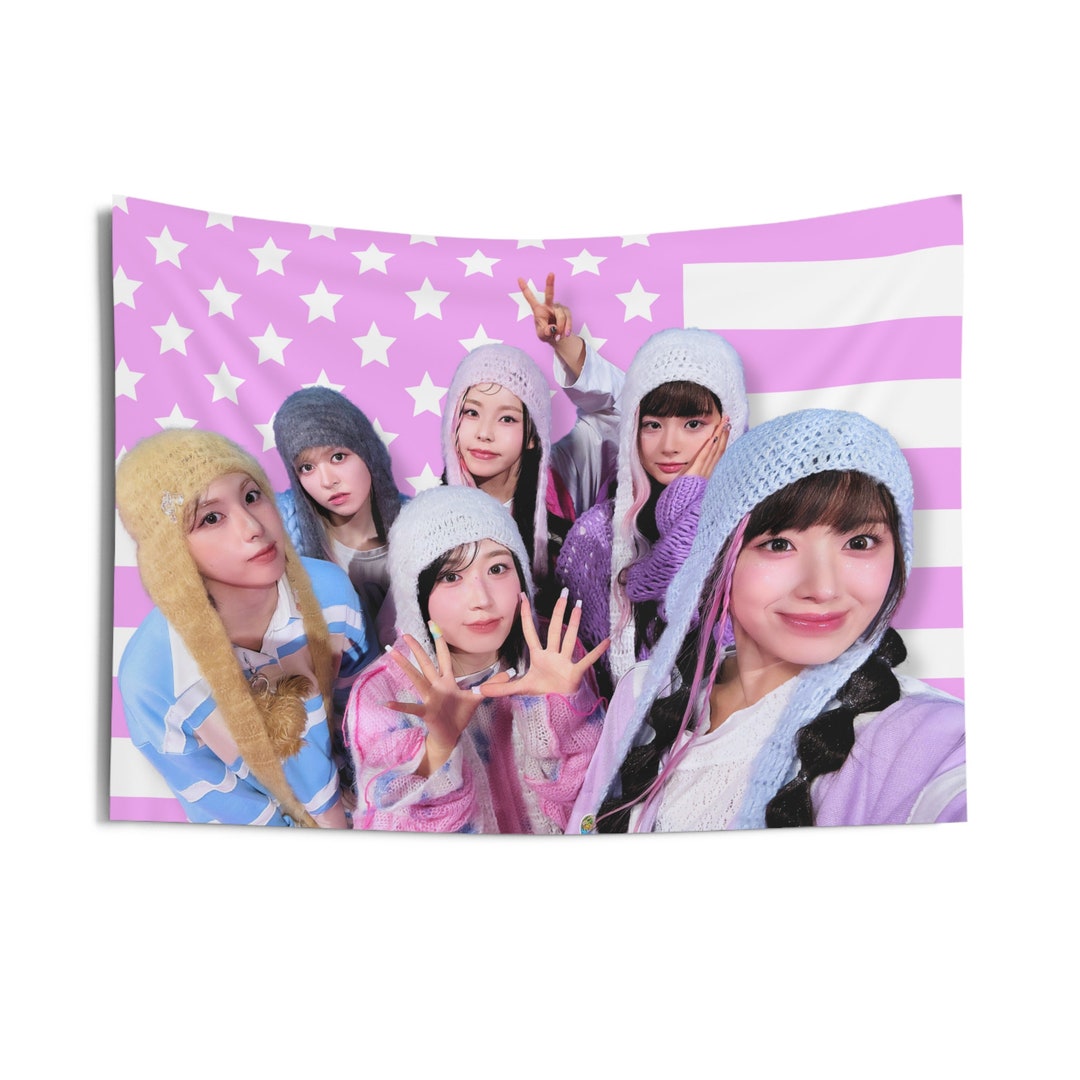 NMIXX Members America Flag Banner, Dash Nmixx Kpop Flag, NMIXX Group ...