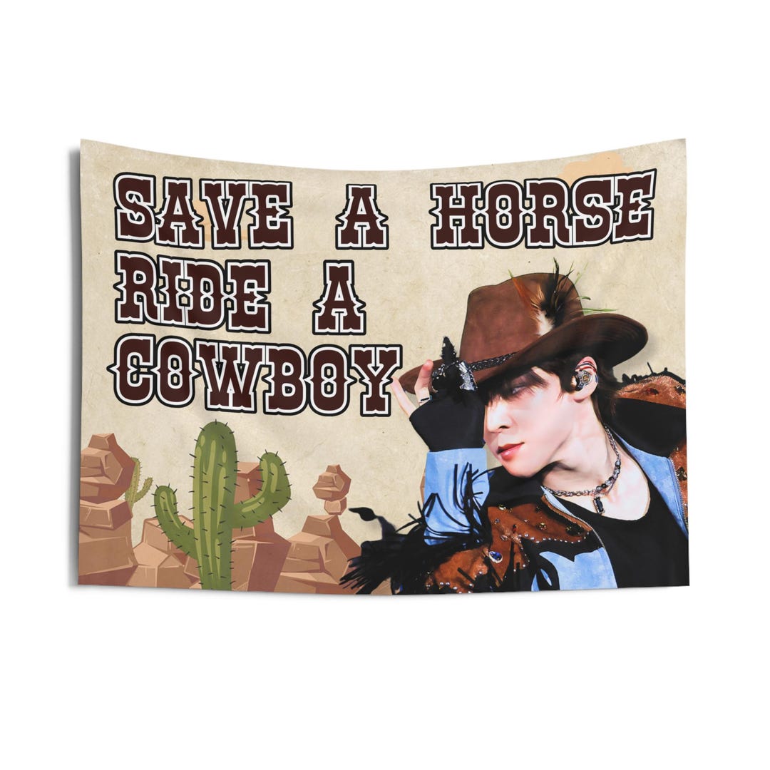 Ateez Yunho Cowboy Concert Banner, Ateez Members Kpop Flag, Ateez Tour ...
