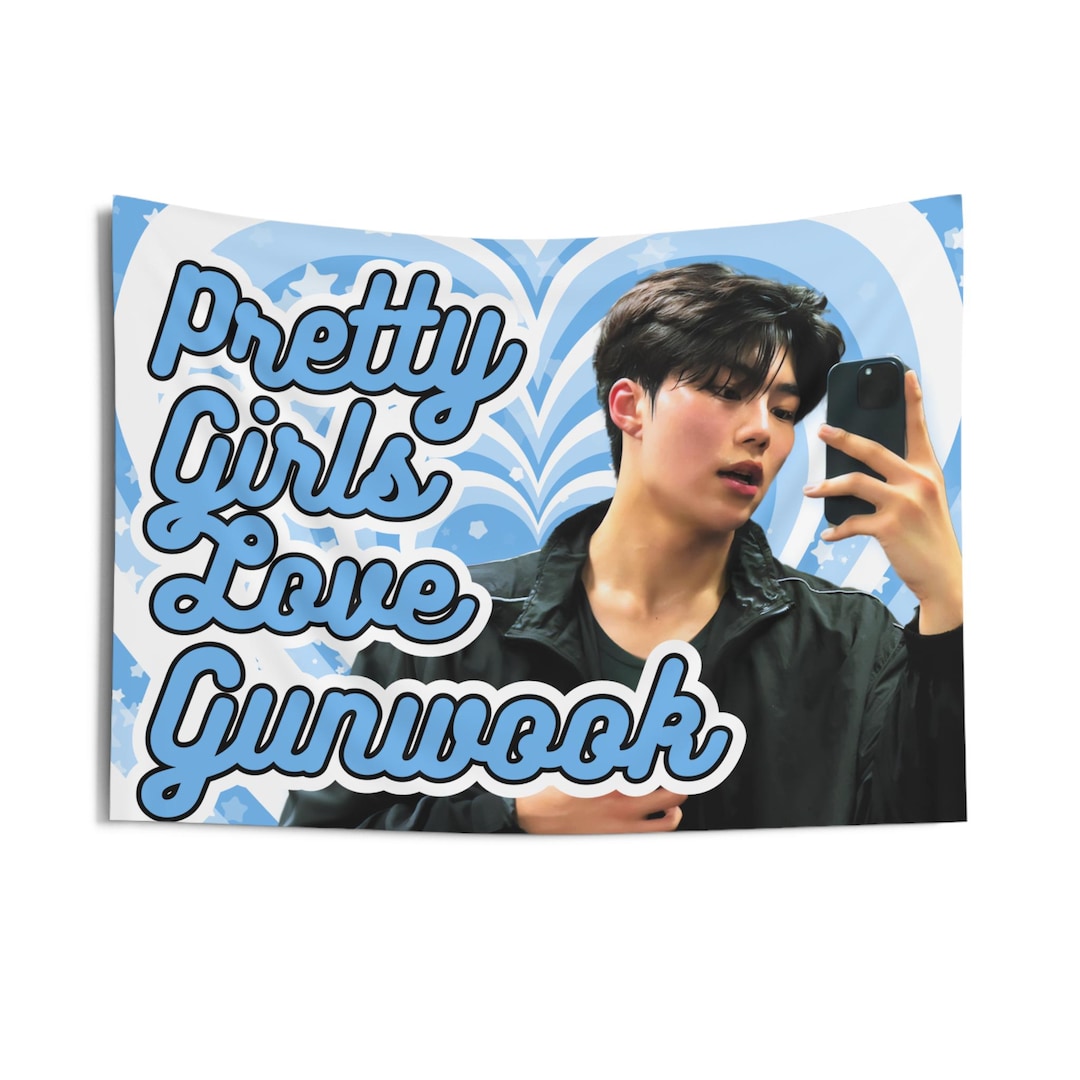 Zb1 Gunwook Selfie Pretty Girls Banner, Zerobaseone Members Kpop Flag ...