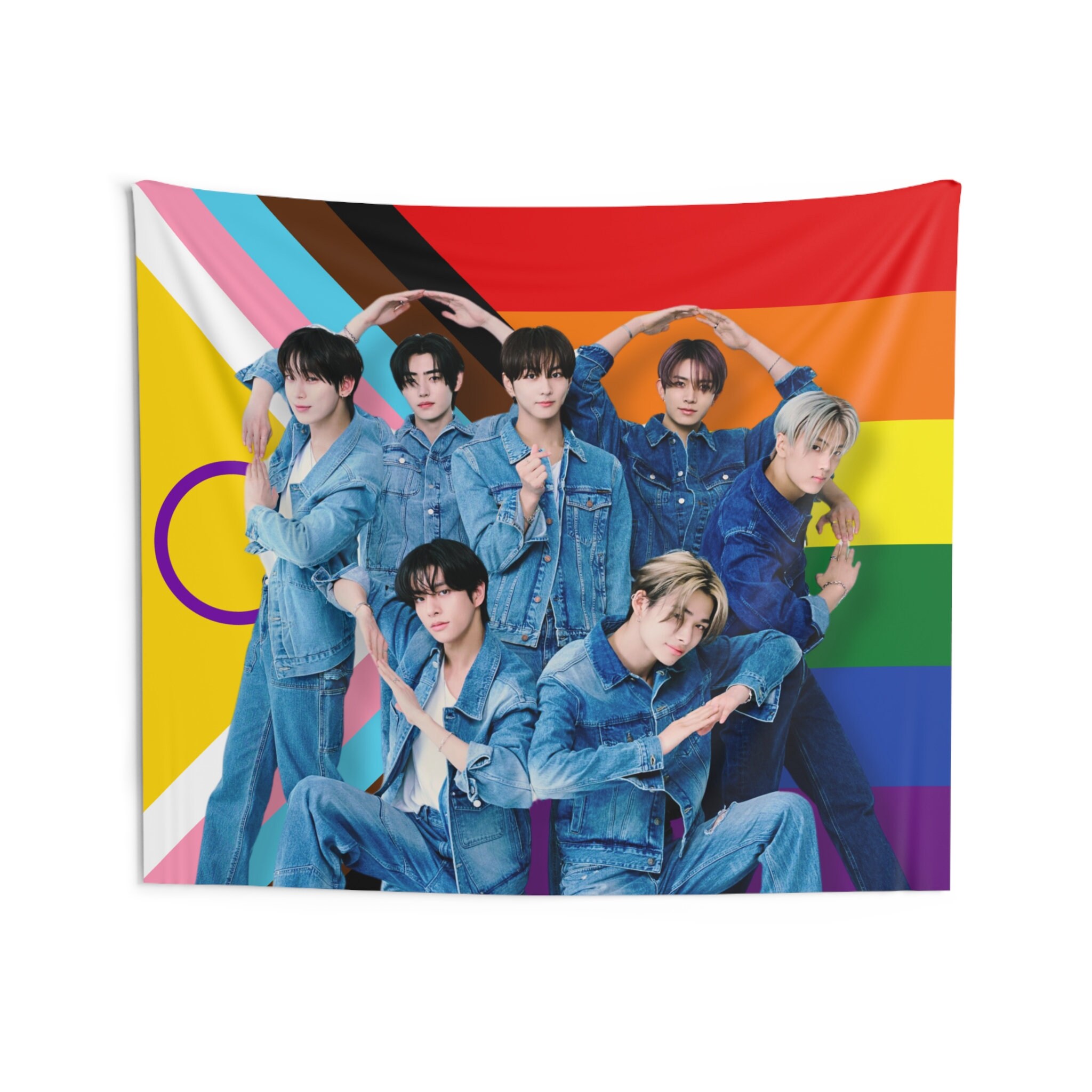 Enhypen Cute Group Photo Pride Flag Enhypen Members Kpop - Etsy UK