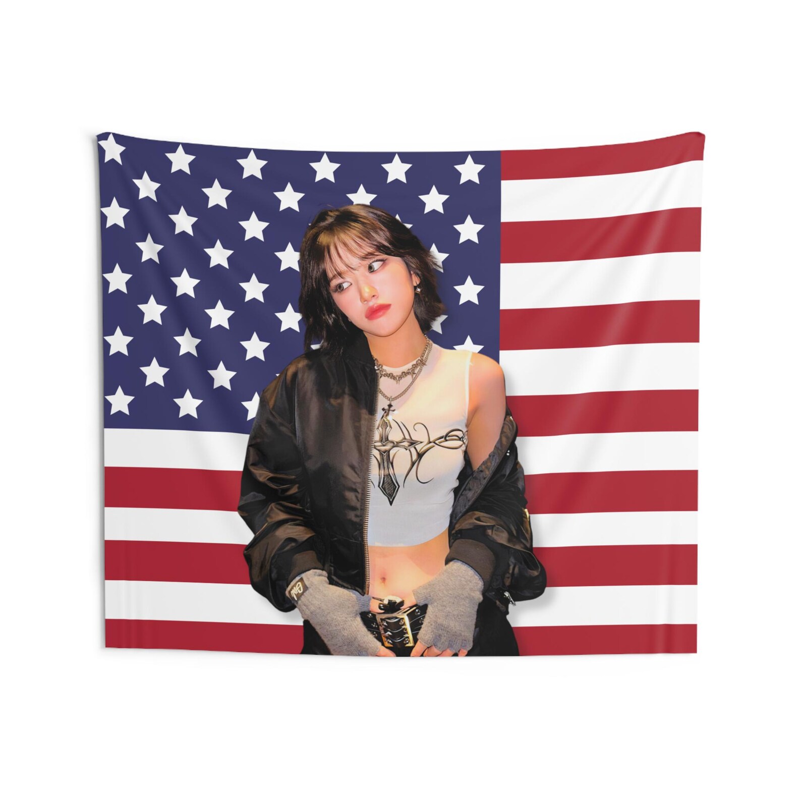 IVE Yujin America Flag Banner, IVE Members Kpop Flag, Ive Tour Merch ...