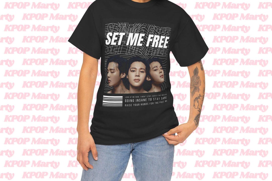 BTS Jimin Set Me Free Shirt, Bts Jimin Face Album Kpop Merch, Gift for ...