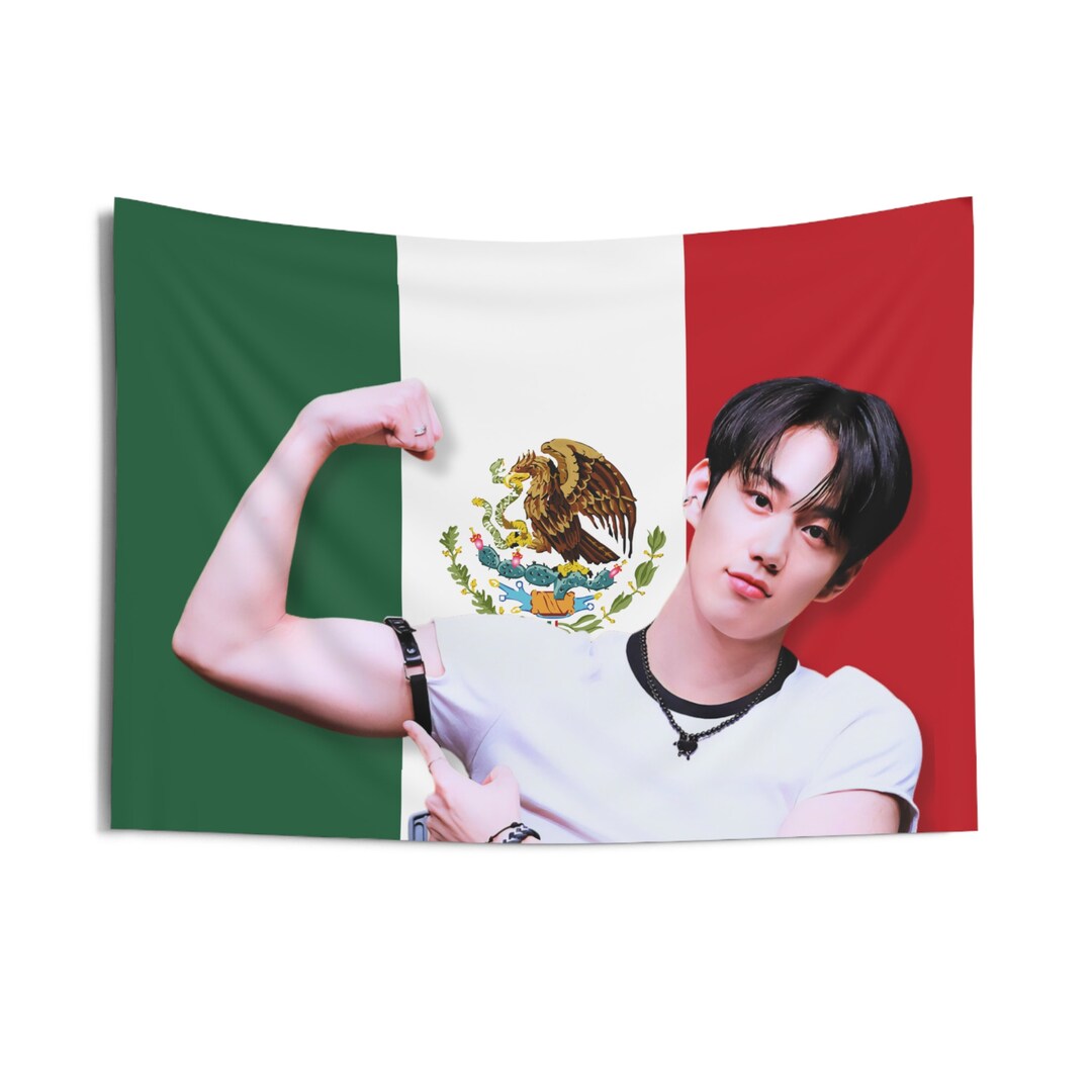 P1HARMONY Intak Biceps Mexico Flag, P1harmony Tour 2024 Kpop Flag, P1h ...
