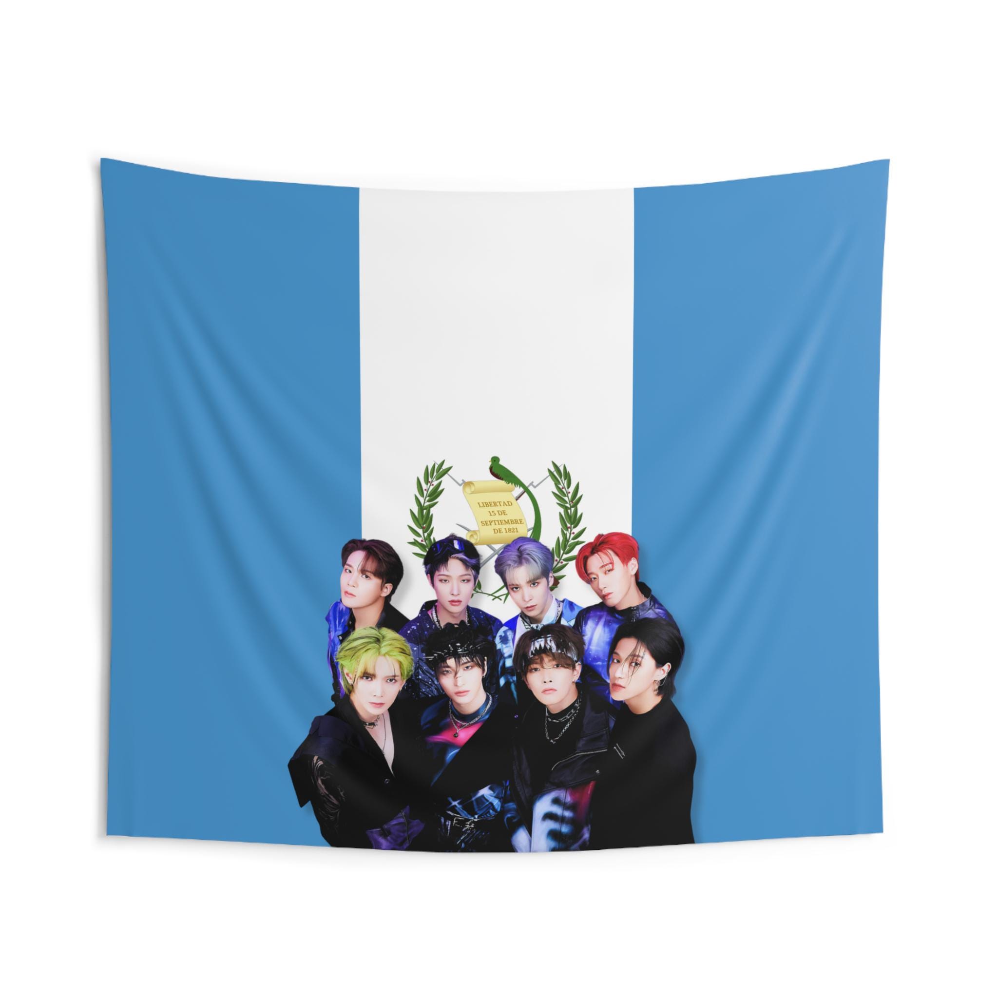 Ateez Members Crazy Form Guatemala Flag, Ateez Members Kpop American ...