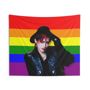 Zb1 Ricky Gay Cowboy Pride Flag Banner, Zerobaseone Members Kpop Flag ...