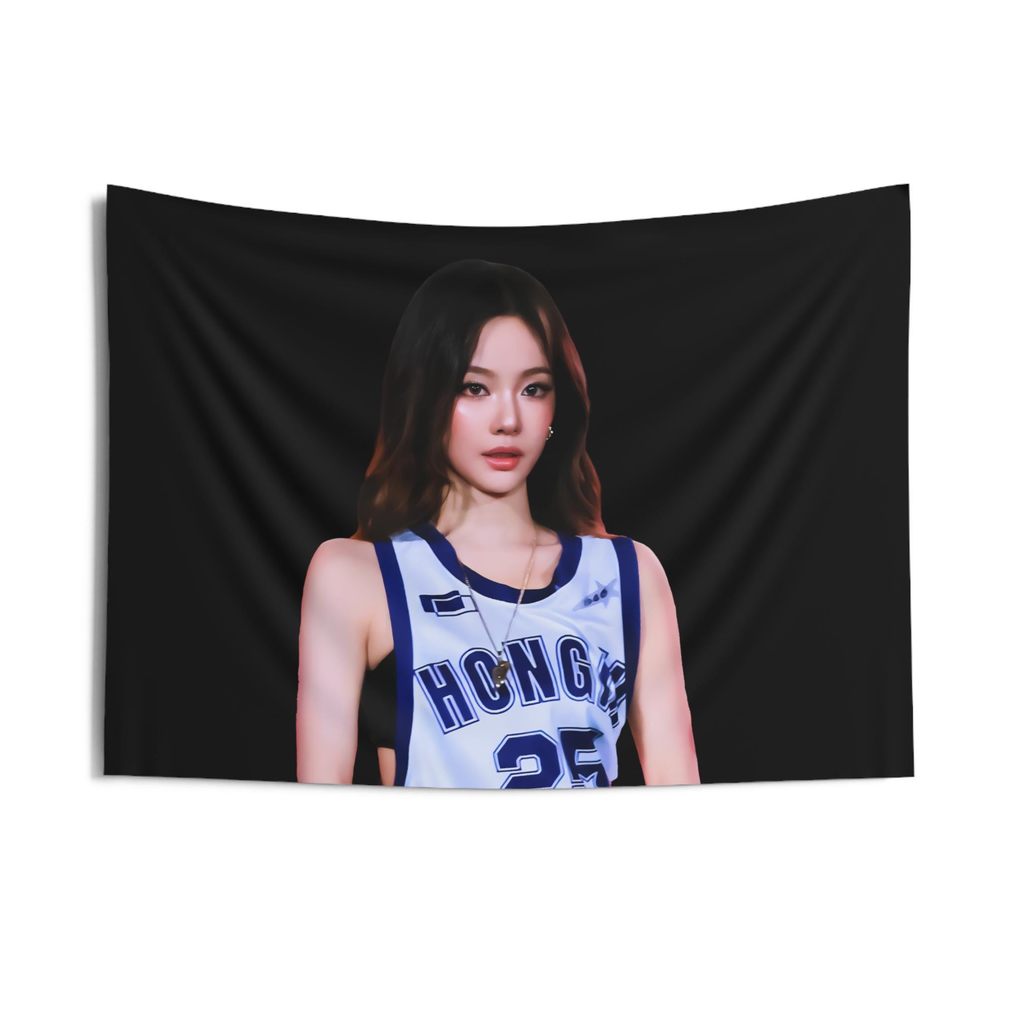 Aespa Ningning Jersey Black Concert Banner, Aespa Members Kpop Flag ...