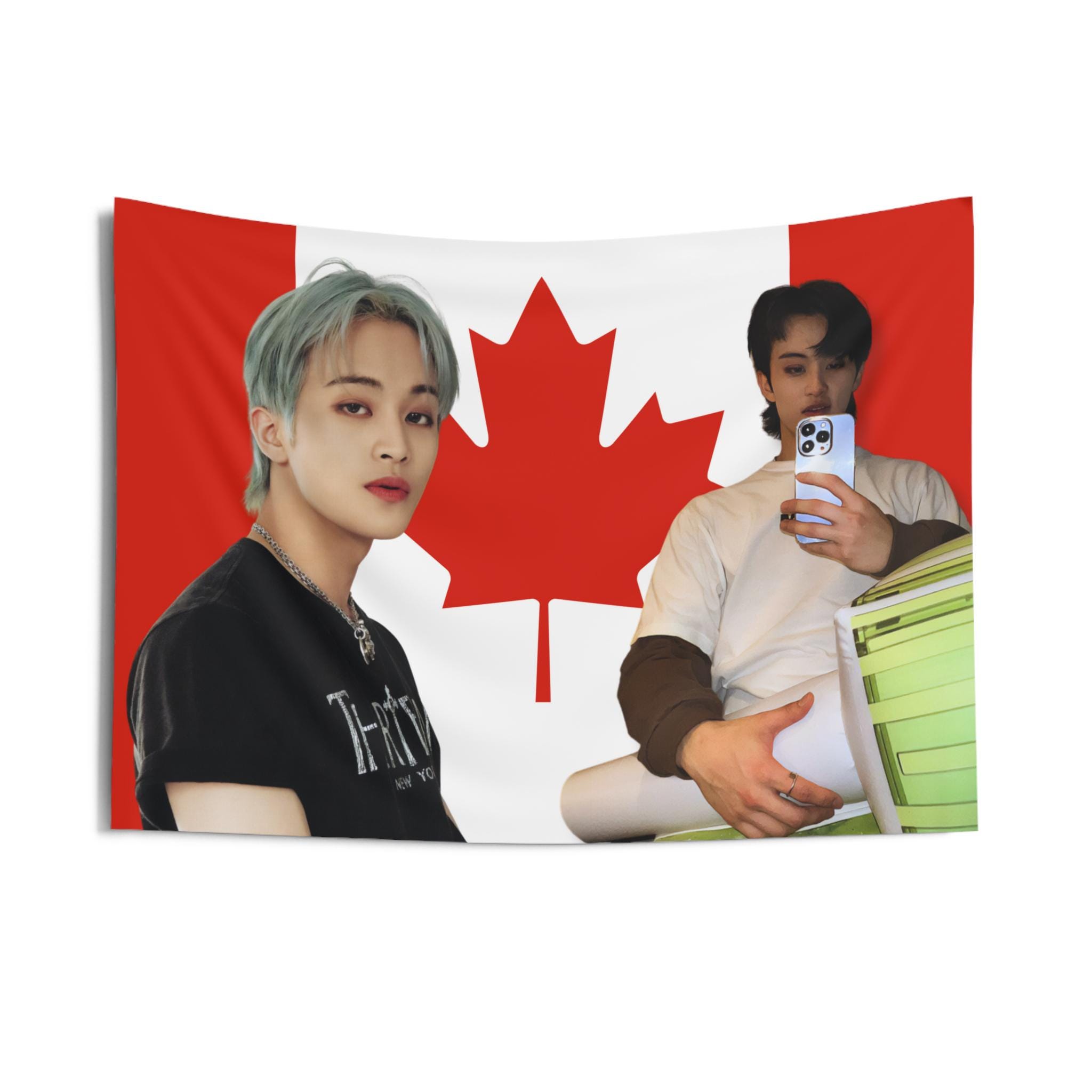 NCT Mark Lee Lightstick Flag Banner, NCT Mark Lee Kpop Flag Tapestry ...