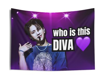 SVT Hoshi Blue Hot Girls Concert Banner, Seventeen Members Kpop Flag ...