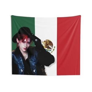 Zb1 Ricky Cowboy Mexico Flag Banner, Zerobaseone Members Kpop Flag, Zb1 ...