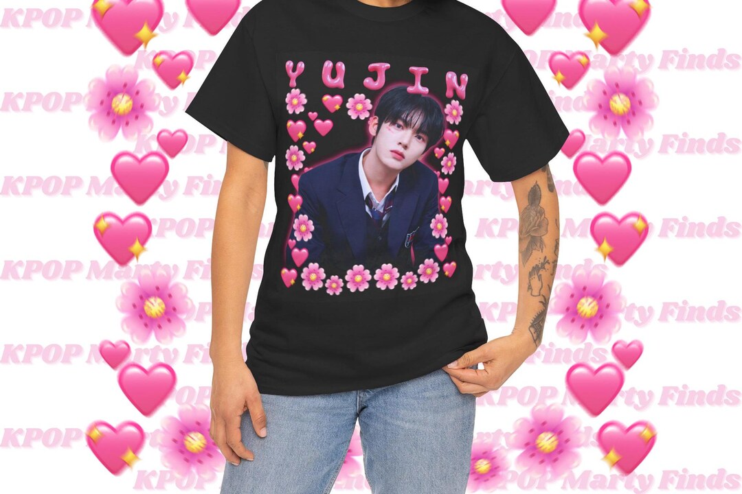 Zb1 Yujin Heart Emoji Shirt, Zerobaseone Yujin Cute Y2k Bootleg Merch ...