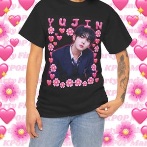 Zb1 Yujin Heart Emoji Shirt, Zerobaseone Yujin Cute Y2k Bootleg Merch ...