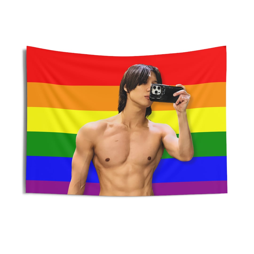 SHINEE Taemin Pride Flag Banner, SHINEE Taemin Gym Selfie Kpop Merch ...