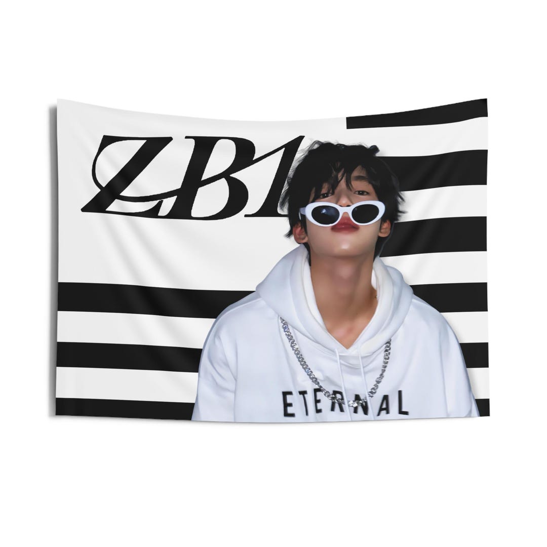 Zb1 Yujin White Jacket Concert Banner, Zerobaseone Members Kpop Flag ...