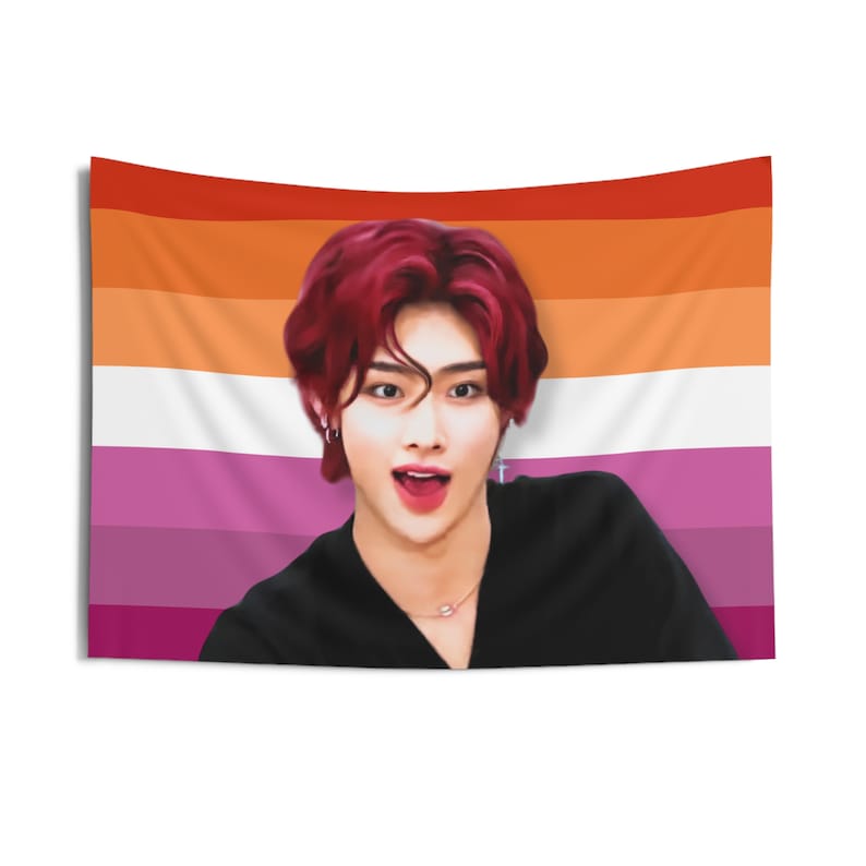 Zb1 Ricky Cute Meme Lesbian Flag Banner, Zerobaseone Members Kpop Flag ...