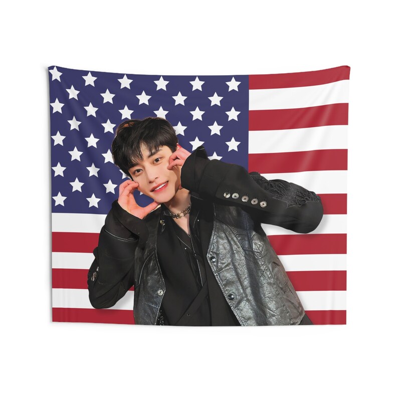 Zb1 Jiwoong Feel the Pop America Flag, Zerobaseone Members Kpop Flag ...