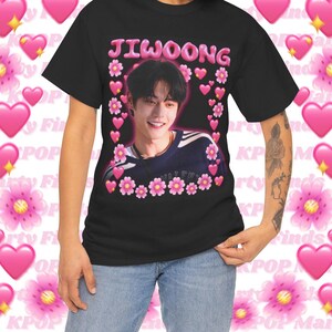 Zb1 Jiwoong Heart Emoji Shirt, Zerobaseone Jiwoong Cute Y2k Bootleg ...