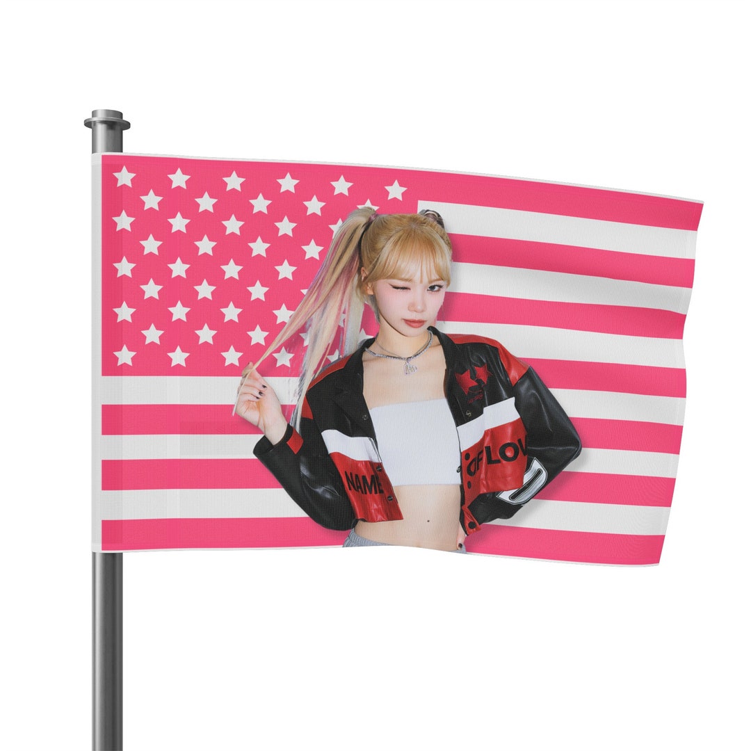 Le Sserafim Chaewon Tiktok Flag America Flag FULL SIZE, Le Sserafim ...