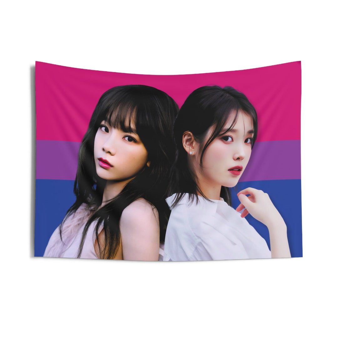 IU Taeyeon Bisexual Flag Banner, Iu Tour 2024 Kpop Flag, to X Taeyeon ...