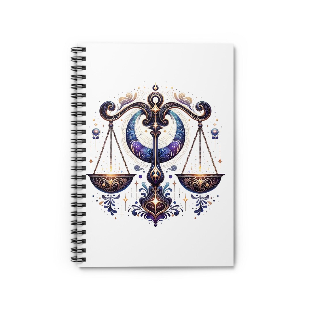 Libra Spiral Notebook Ruled Line - Etsy