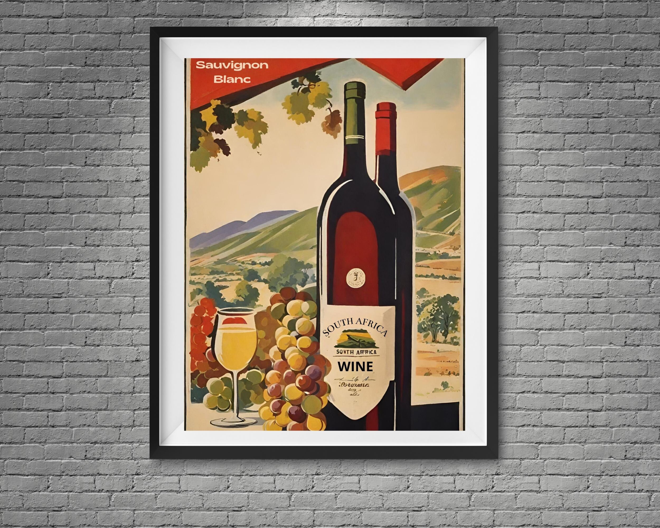 Vintage Posters, Wine, Set of 12, Digital Download, Retro Style ...