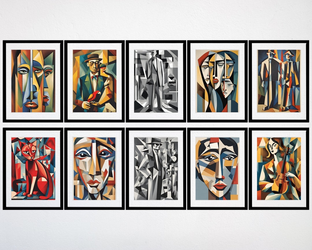 Cubism Poster, Set of 10, Avant-garde, Printable Art, Digital Download ...