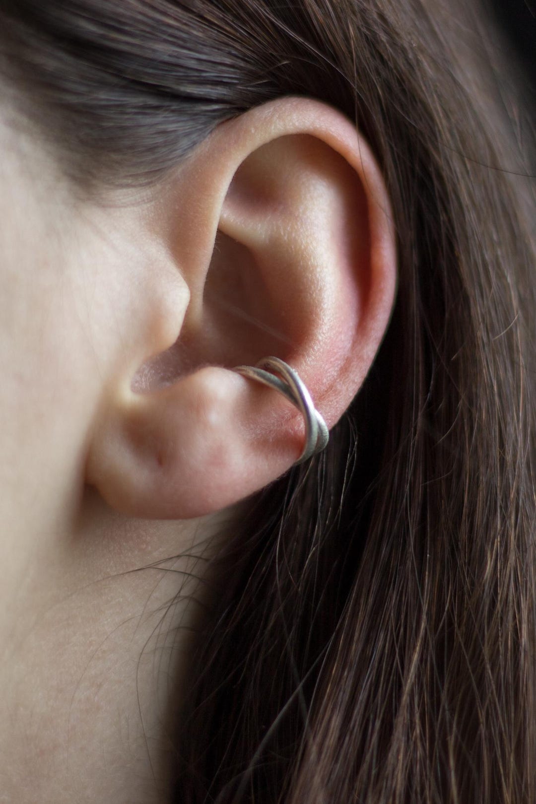 Ear Cuff de plata esterlina - Ear Wraps hechos a mano sin perforación ...