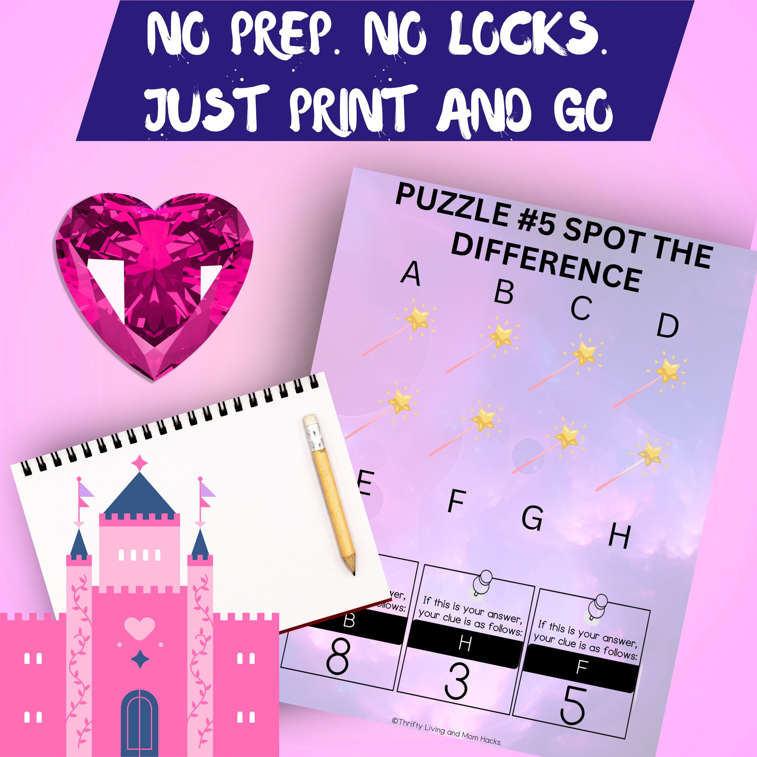 Princess Enchanted Escape Room for Kids Printable Escape Room Room ...